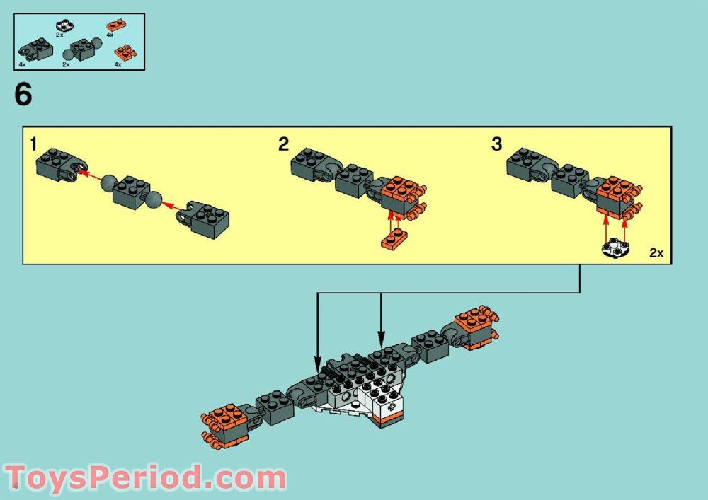 LEGO 8108 Mobile Devastator Instructions and Parts List