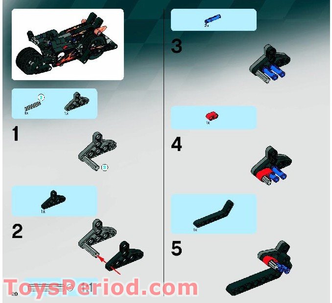 LEGO 8167 Jump Riders Instructions and Parts List