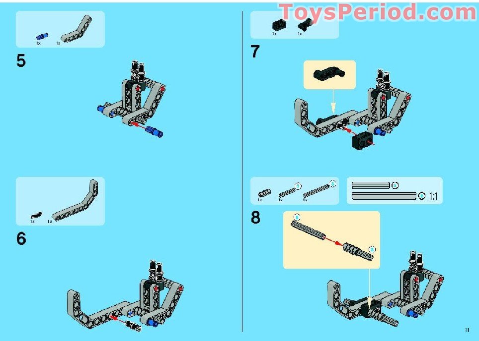 LEGO 8274 Combine Harvester Instructions and Parts List