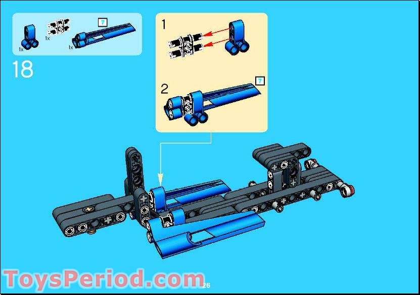 LEGO 8433 Cool Movers Instructions and Parts List