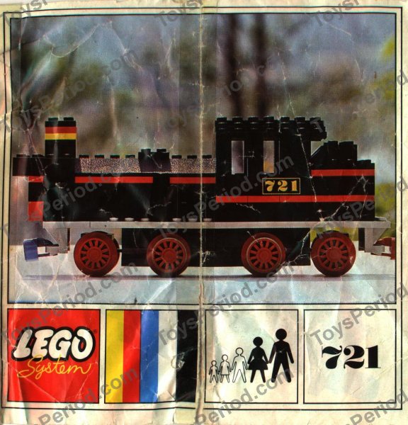 LEGO 721 Steam Locomotive Instructions and Parts List