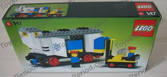 LEGO 147 Refrigerated Car with Forklift Instructions and Parts List