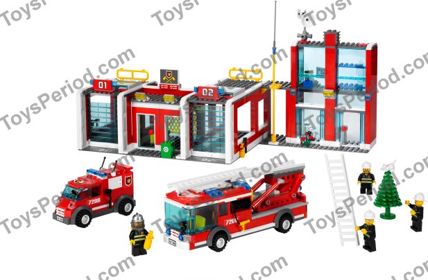 LEGO 7208 Fire Station Instructions and Parts List