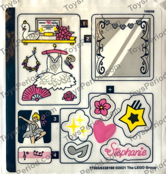 LEGO Sets with Part 41670stk01 Sticker Sheet for Set 41670 - (77565/ ...