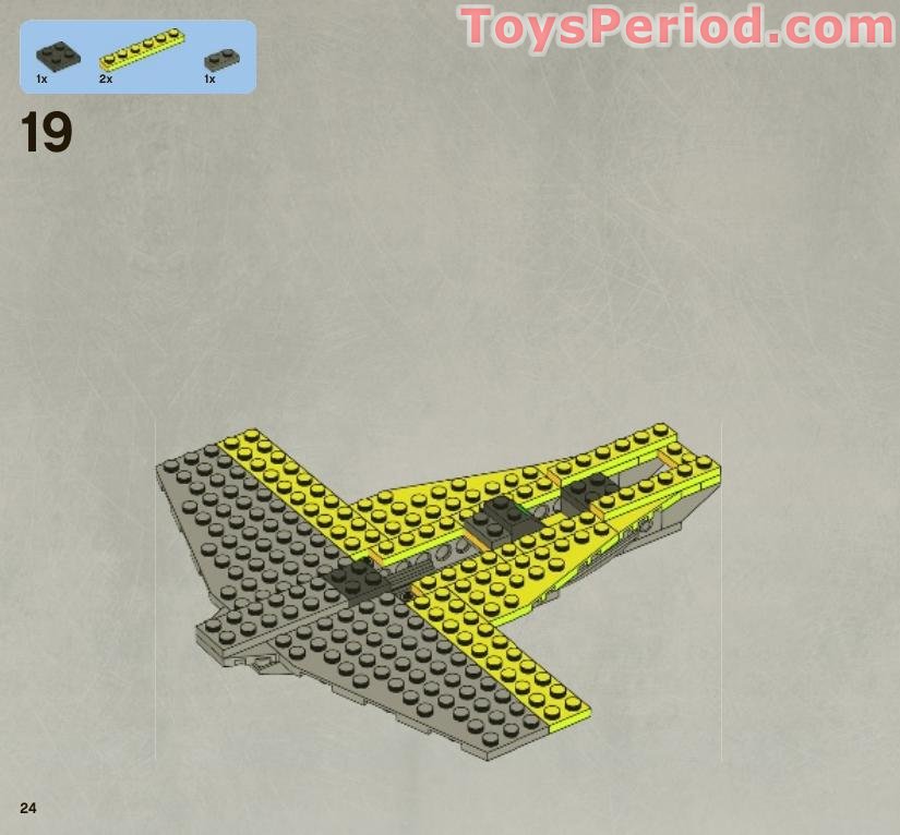 LEGO 7877 Naboo Starfighter Instructions and Parts List