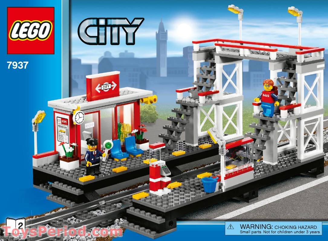 LEGO 7937 Train Station Instructions and Parts List