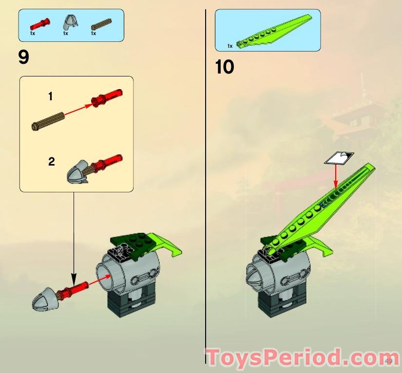 LEGO 9443 Rattlecopter Instructions and Parts List