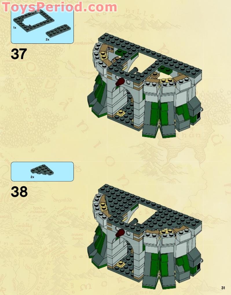 LEGO 9472 Attack on Weathertop Instructions and Parts List