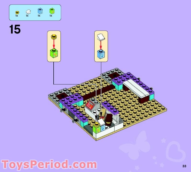 LEGO 41005 Heartlake High Instructions and Parts List