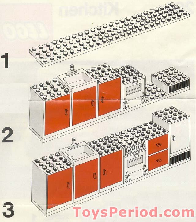 LEGO 269 Kitchen Instructions and Parts List