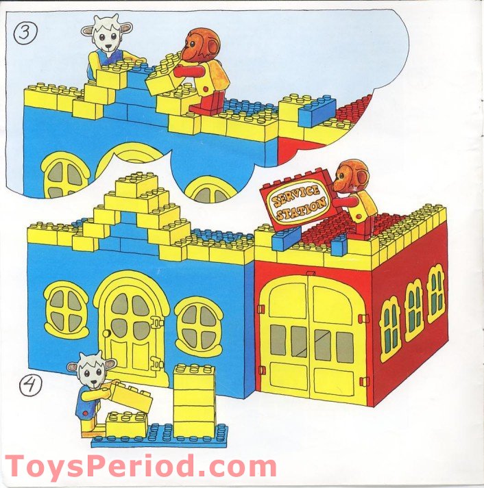 LEGO 344-2 Service Station Instructions and Parts List