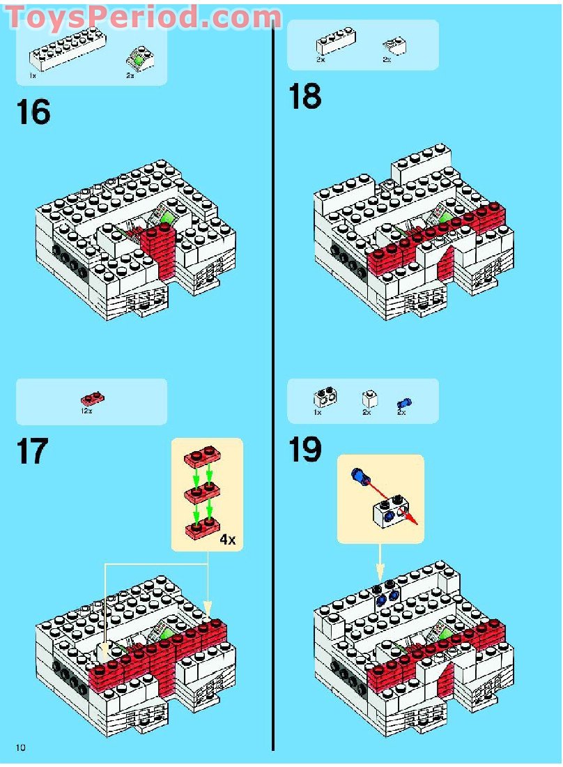 LEGO 10192 Space Skulls Instructions and Parts List