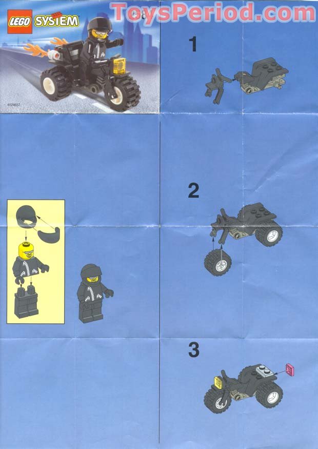 LEGO 2584 Biker Bob Instructions and Parts List