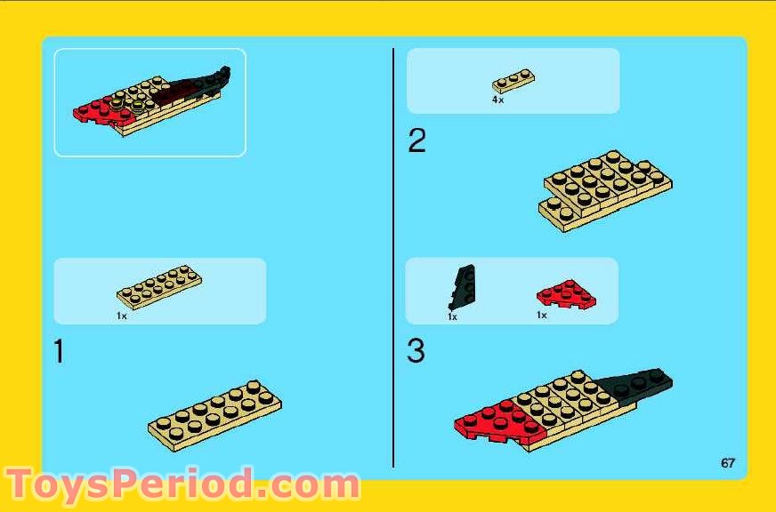 LEGO 4994 Fierce Creatures Instructions and Parts List