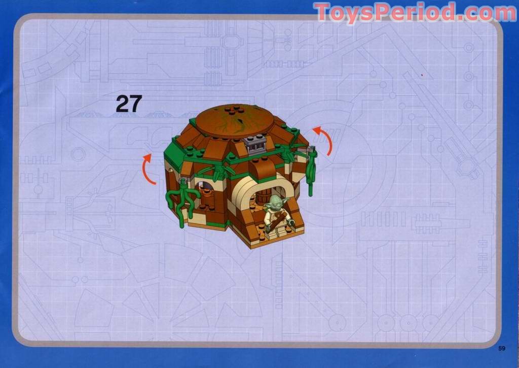 LEGO 4502-1 X-Wing Fighter (Dagobah), Blue Box Instructions and Parts List