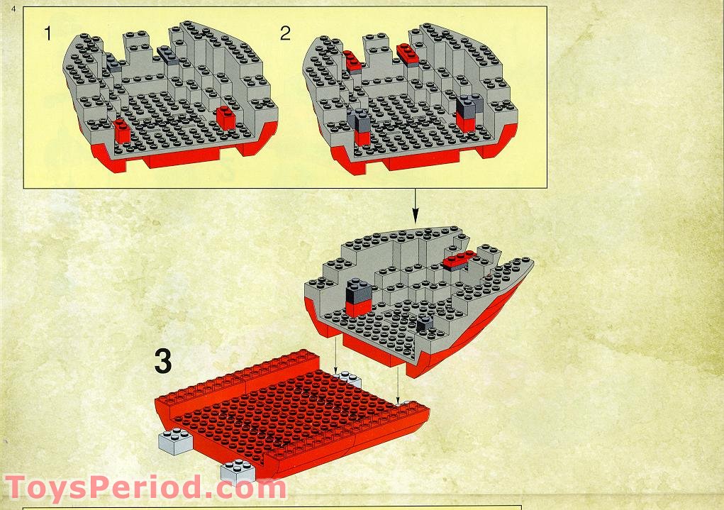 LEGO 6289 Red Beard Runner Instructions and Parts List