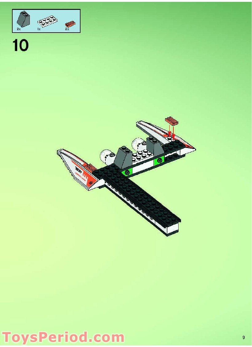 LEGO 7691 ETX Alien Mothership Assault Instructions and Parts List