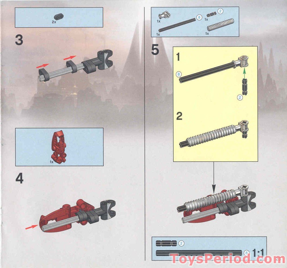 LEGO 8756 Sidorak Instructions and Parts List
