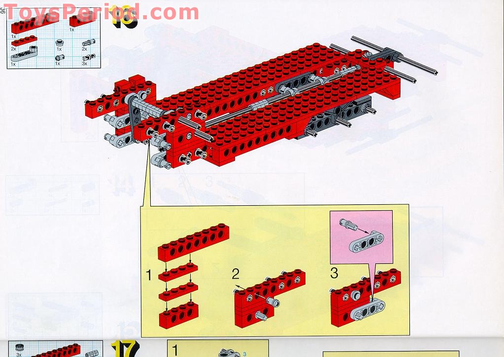 LEGO 8872 Forklift Transporter Instructions and Parts List