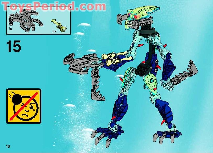 LEGO 8916 Takadox Instructions and Parts List