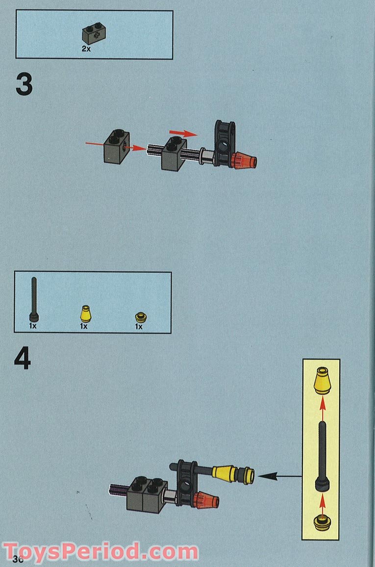 LEGO 8105 Iron Condor Instructions and Parts List