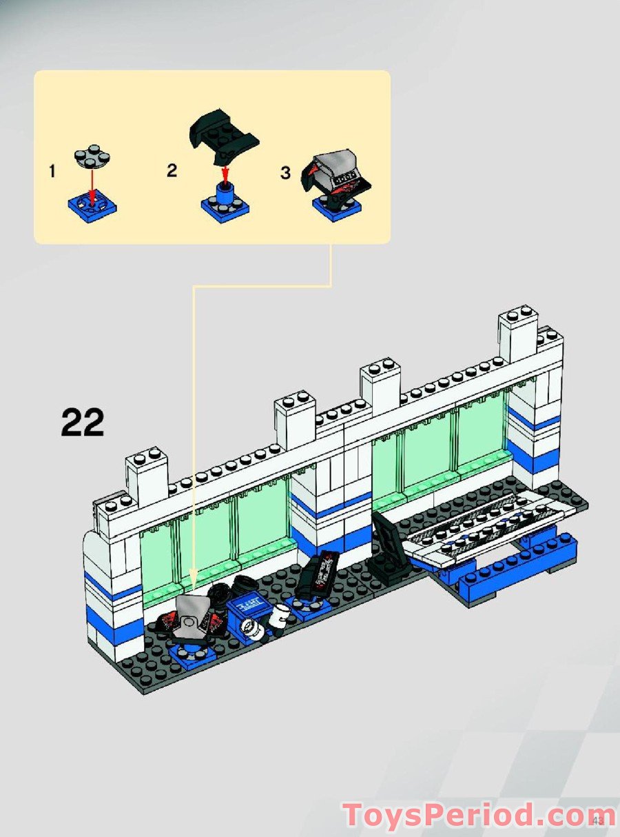 LEGO 8154 Brick Street Customs Instructions and Parts List