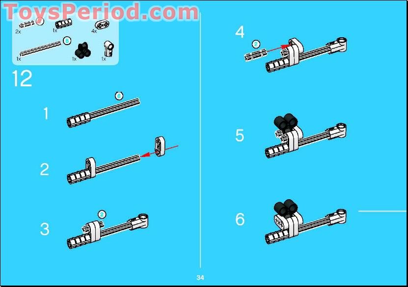LEGO 8433 Cool Movers Instructions and Parts List