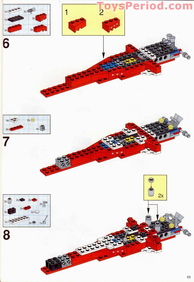 LEGO 5591 Mach II Red Bird Rig Instructions and Parts List