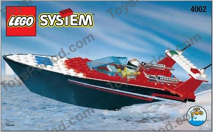 LEGO 4002 Riptide Racer Instructions and Parts List