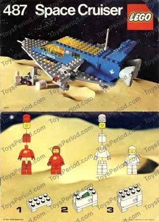 LEGO 487-1 Space Cruiser Instructions and Parts List