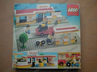 LEGO 377-1 Shell Service Station Instructions and Parts List