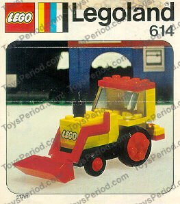 LEGO 614 Excavator Instructions and Parts List