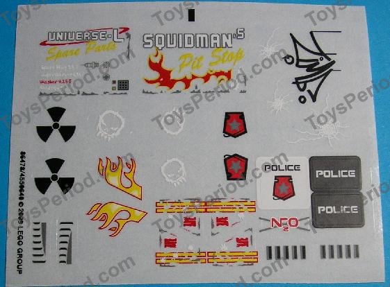LEGO Sets with Part 5980stk01 Sticker Sheet for Set 5980 - (86478/4550640)