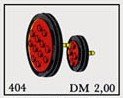 LEGO 404-2 Hubs and Tires Set Parts List