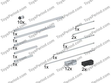 LEGO 5118 Technic Flex System Cables Set Parts List