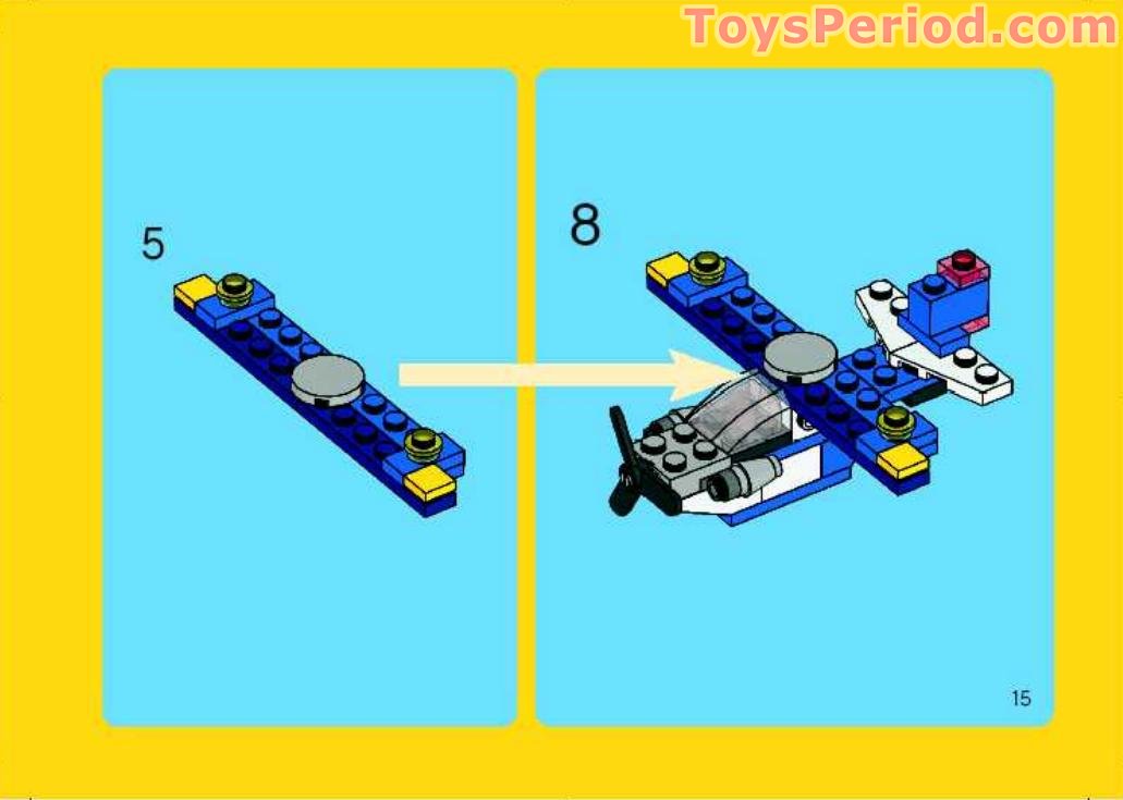 LEGO 5864 Mini Helicopter Instructions and Parts List