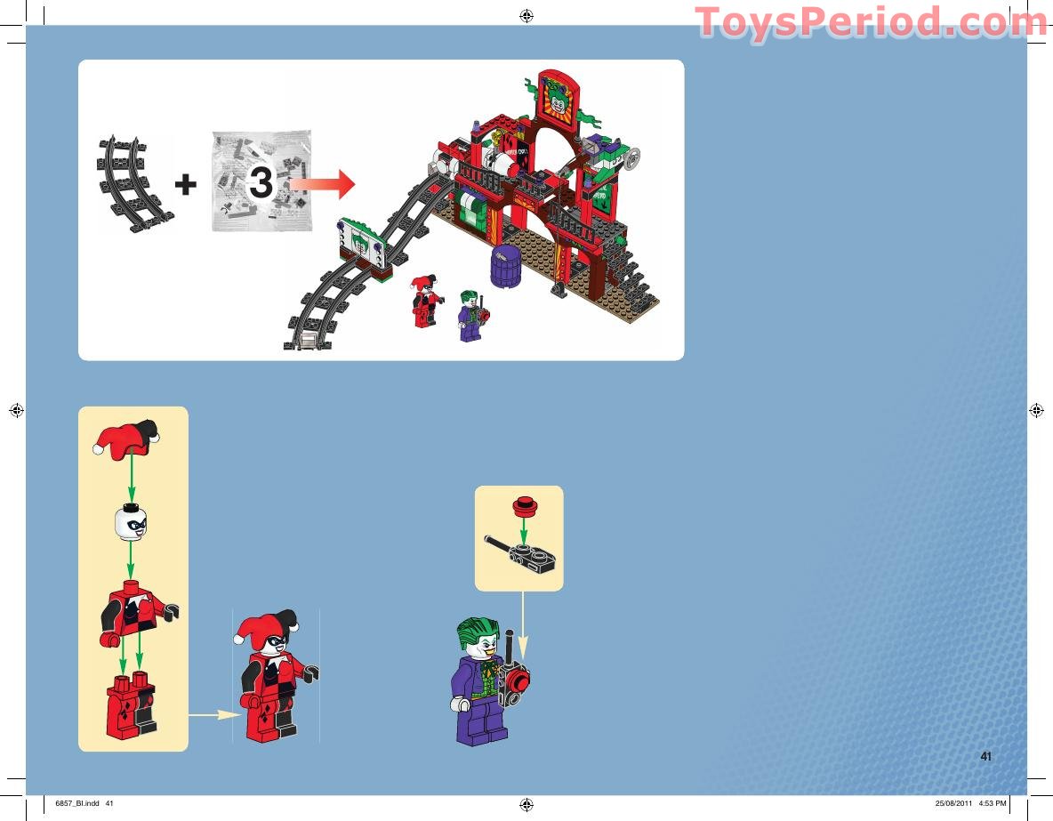 LEGO 6857 The Dynamic Duo Funhouse Escape Instructions and Parts List