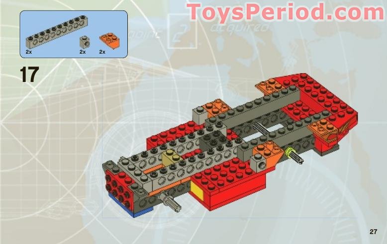 LEGO 8484 Ultimate Build Lightning McQueen Instructions and Parts List