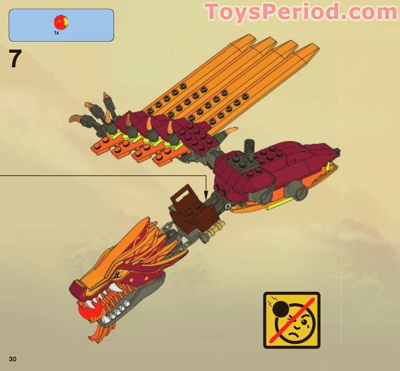 LEGO 2507 Fire Temple Instructions and Parts List