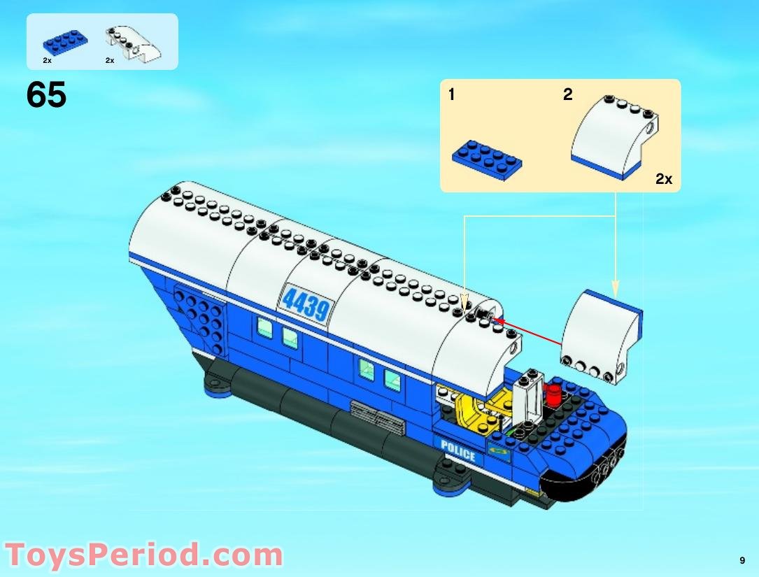 LEGO 4439 Heavy-Duty Helicopter Instructions and Parts List
