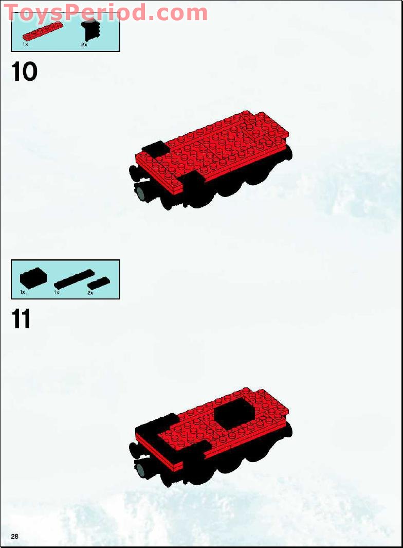 LEGO 10173 Holiday Train Instructions and Parts List