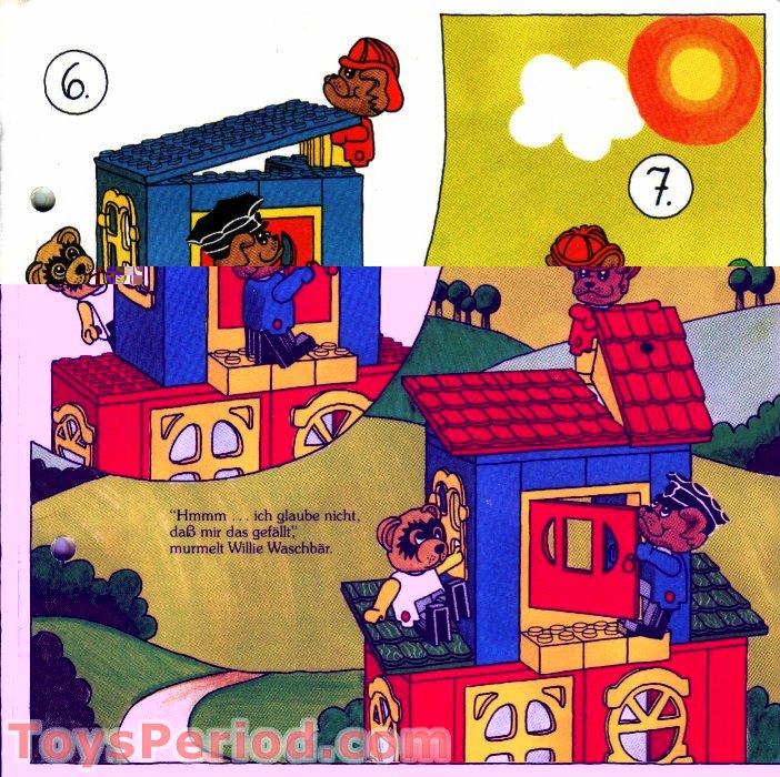 LEGO 3669 Fire and Police Station Instructions and Parts List