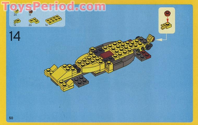 LEGO 4939 Cool Cars Instructions and Parts List
