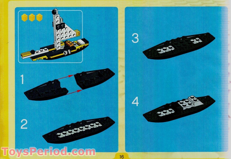 LEGO 4505 Sea Machines Instructions and Parts List
