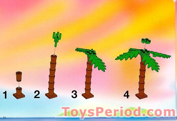 LEGO 6410 Cabana Beach Instructions and Parts List