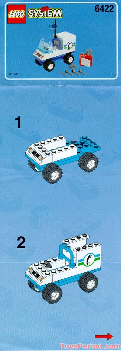 LEGO 6422 Telephone Repair Instructions and Parts List