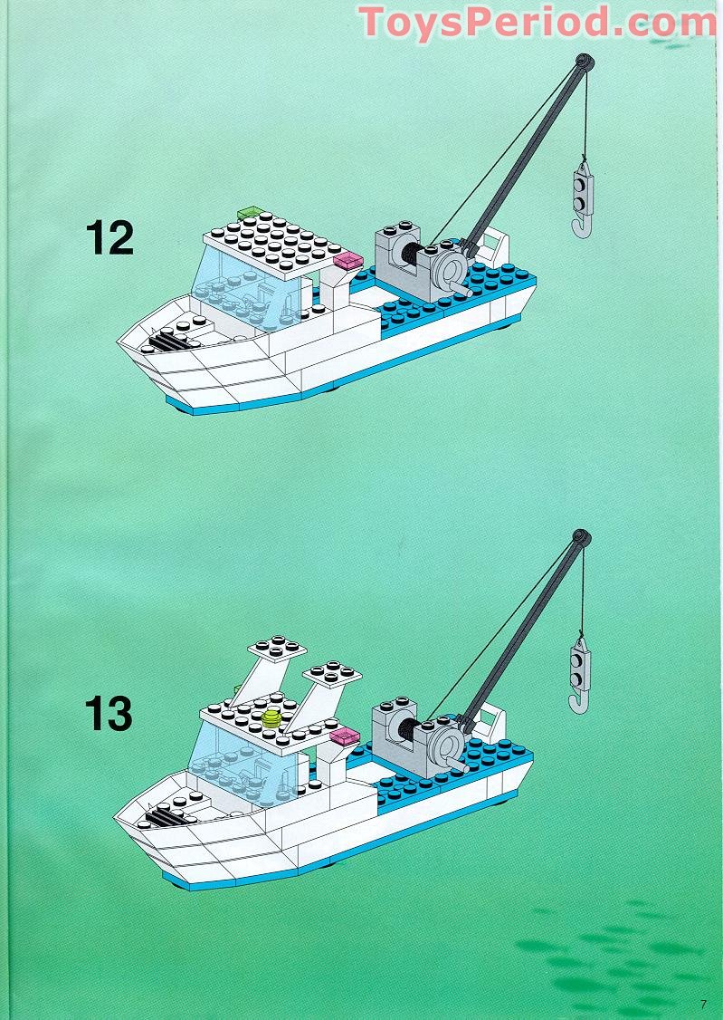 LEGO 6441 Deep Reef Refuge Instructions and Parts List