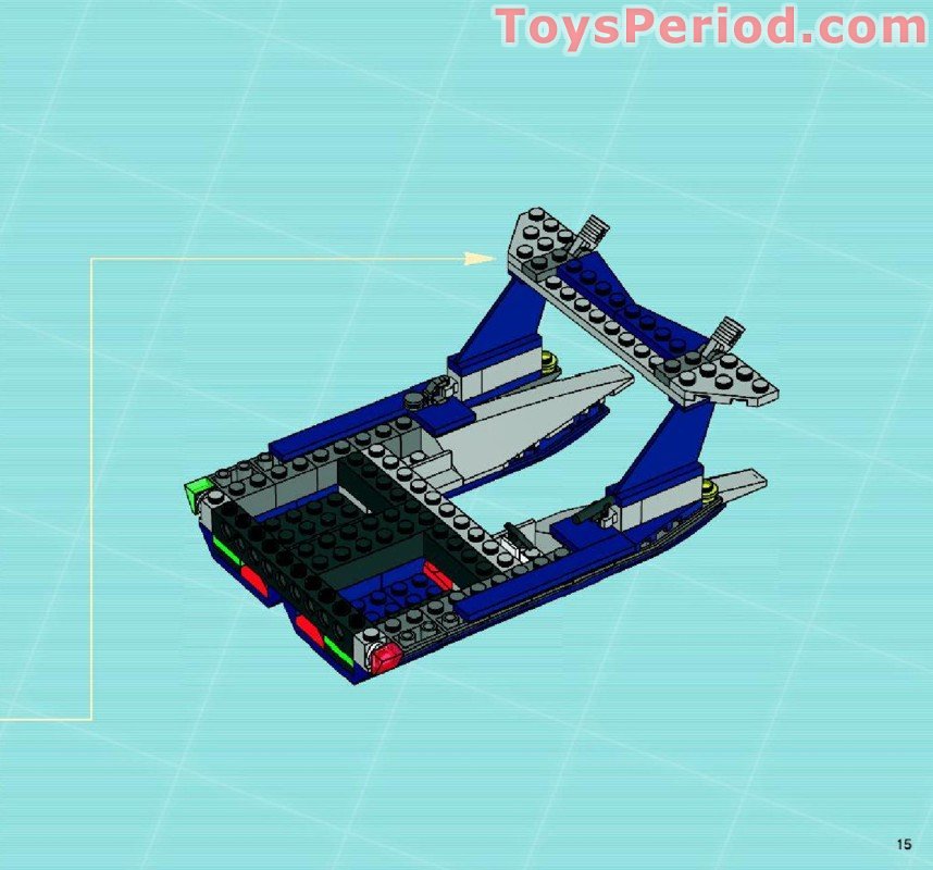 LEGO 8633 Mission 4: Speedboat Rescue Instructions and Parts List