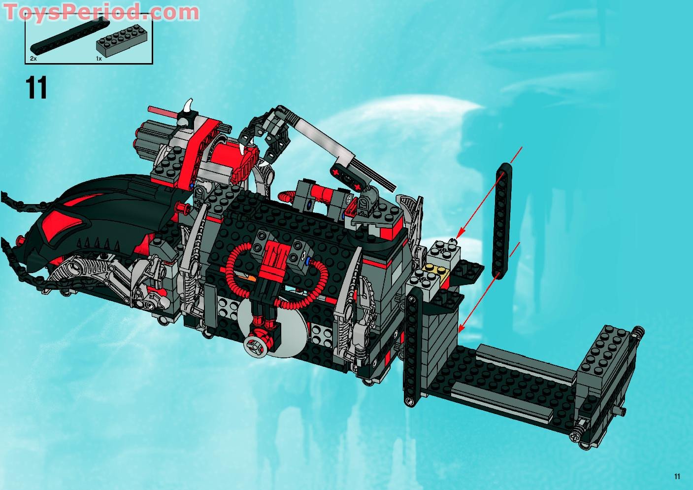 LEGO 8927 Toa Terrain Crawler Instructions and Parts List