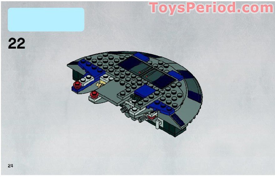 LEGO 8016 Hyena Droid Bomber Instructions and Parts List